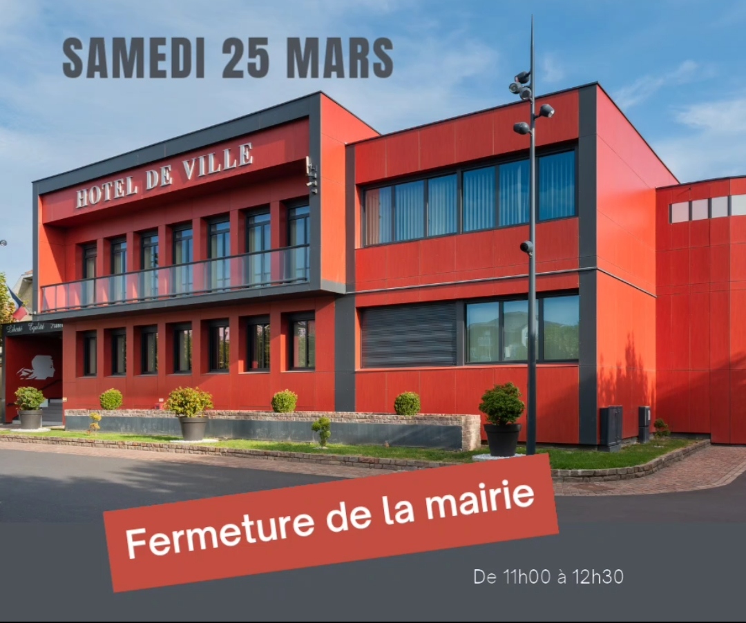 Fermeture Mairie - Commune de Puy-Guillaume